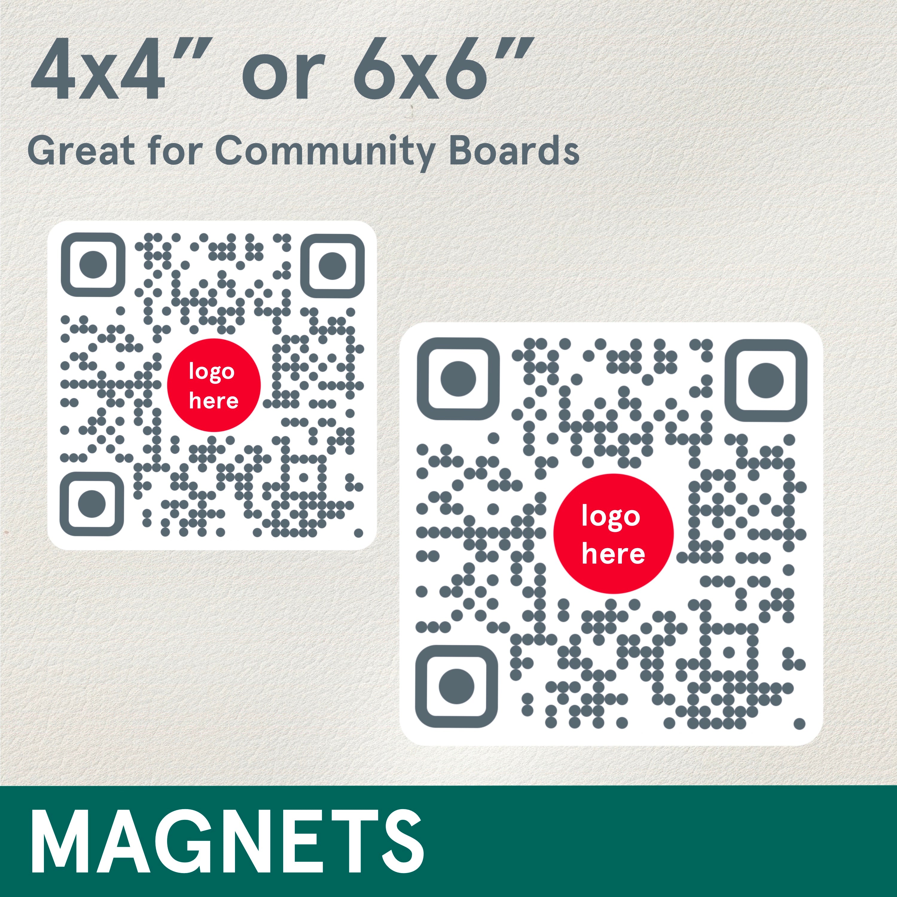 Magnet, App QR code, 4 or 6 inches - use for community boards & more ...